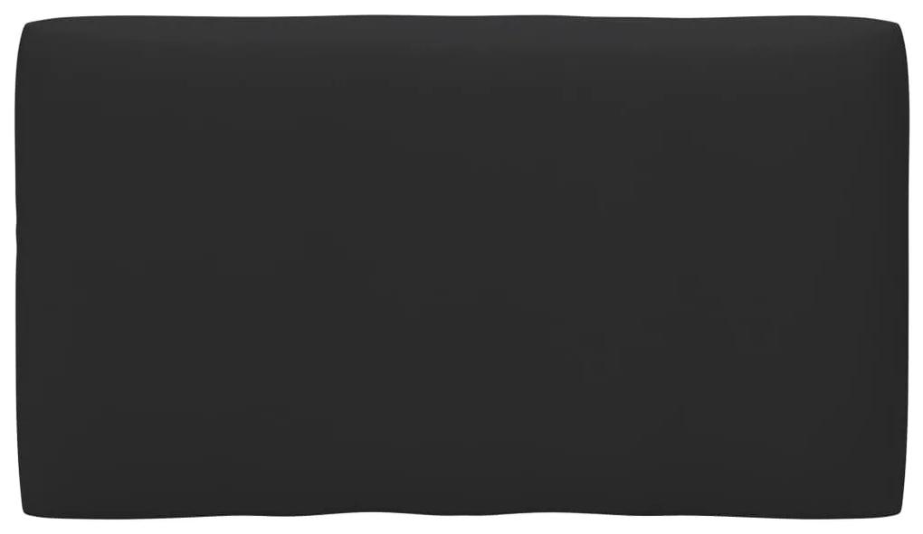 314455 vidaXL Poduška na pohovku z palet černá 70 x 40 x 12 cm
