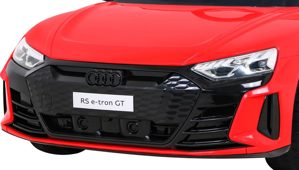 Ramiz Elektrické autíčko Audi RS E-Tron GT pro děti červené + dálkové ovládání + pohon 4x4 + rádio MP3 + LED + EVA