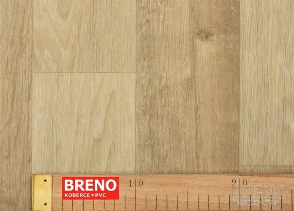 Breno PVC LINETEX Camargue 537 – světlé dřevo, šíře 200 cm