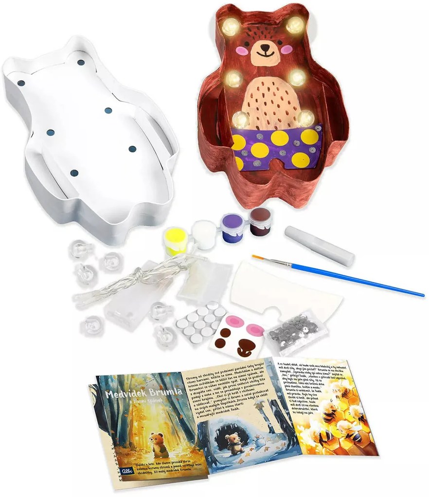 ALBI SCIENCE Lampička Medvídek kreativní set na baterie LED Světlo alb8v