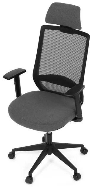 Ergonomická kancelářská židle AURELIE - černá síťovina Barva: šedá