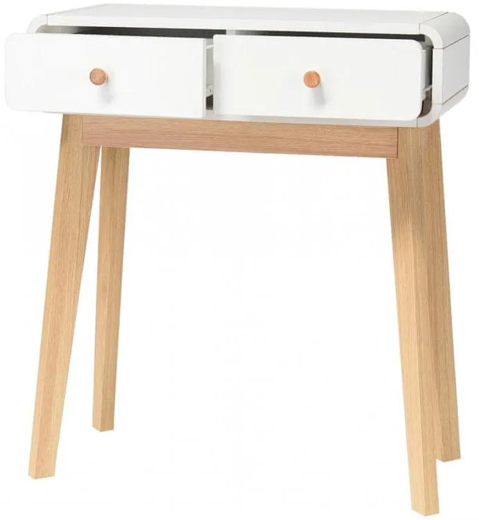 Danish style Odkládací stolek, 76 cm, bílá