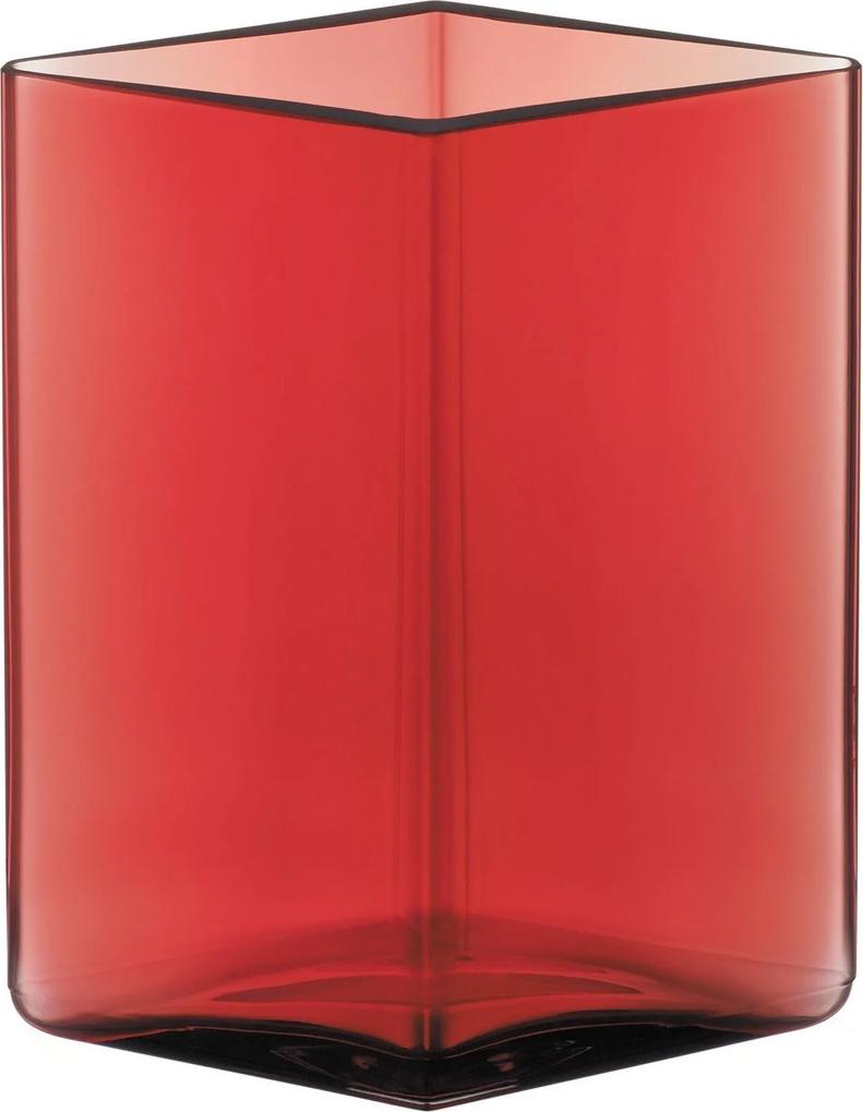 Váza Ruutu 11,5 x 14 cm cranberry