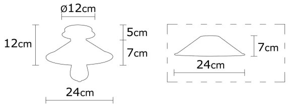 Přisazený lustr BERCESTE 1xE27/40W/230V