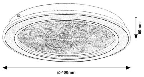 Rabalux 71281-LED Stmív. stropní svítidlo ZOFRAEL 24W/230V 3000-6500K pr.40cm+DO