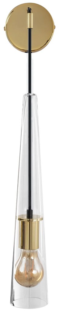 Toolight - Nástěnné svítidlo E27 60W APP896-1W, zlatá, OSW-06890