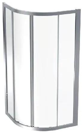 Geberit GEO - Sprchový kout 90x90 cm, stříbrná/ čiré sklo 560.121.00.2