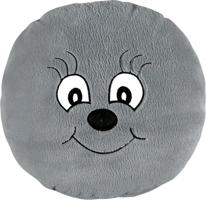 Bellatex Polštářek Kulička Šedá 35 cm, (průměr)