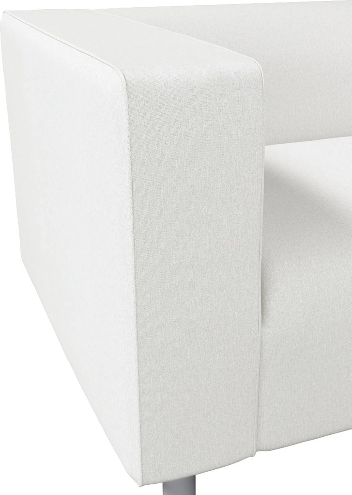 Potah na pohovku IKEA Klippan 2-místná barva krémová látka pletený vzor