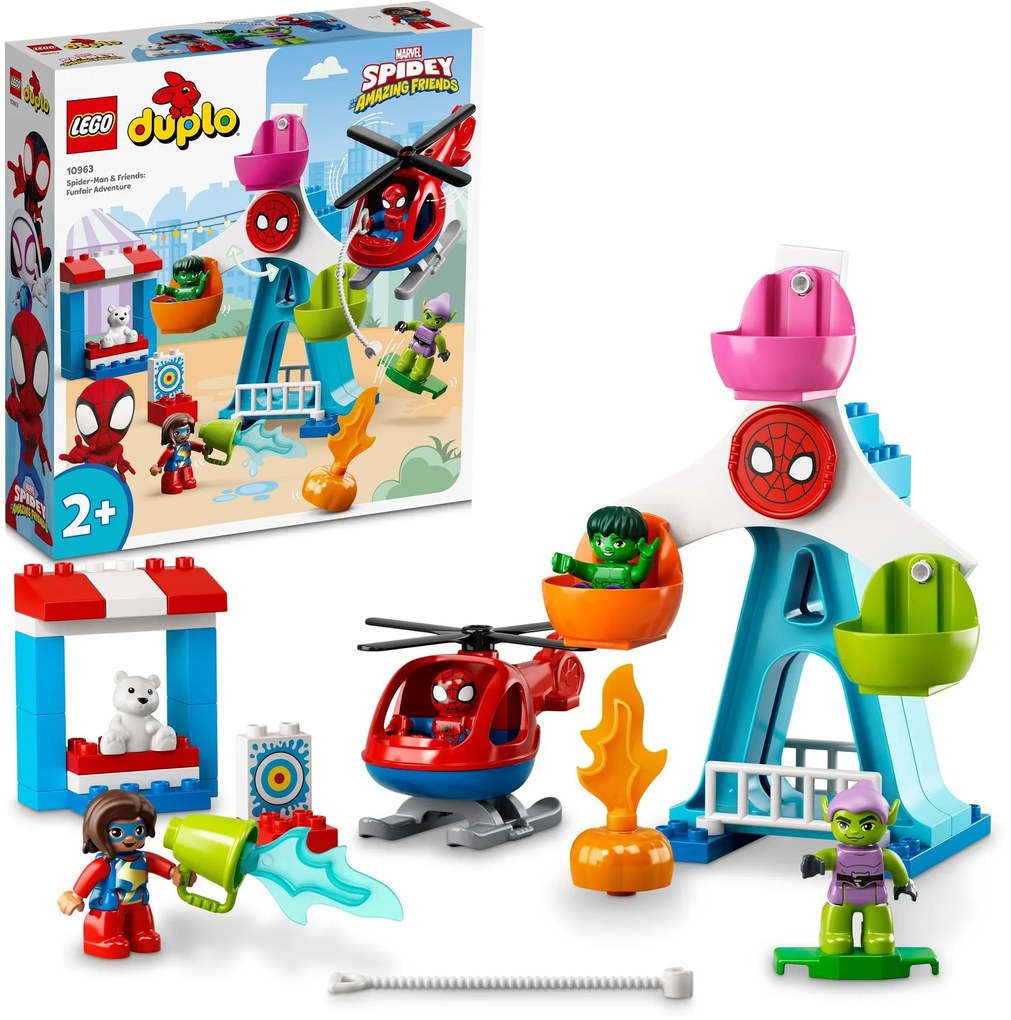 Lego stavebnice lego duplo marvel spider-man 10963 spider-man a přátelé: dobrodružství na pouti