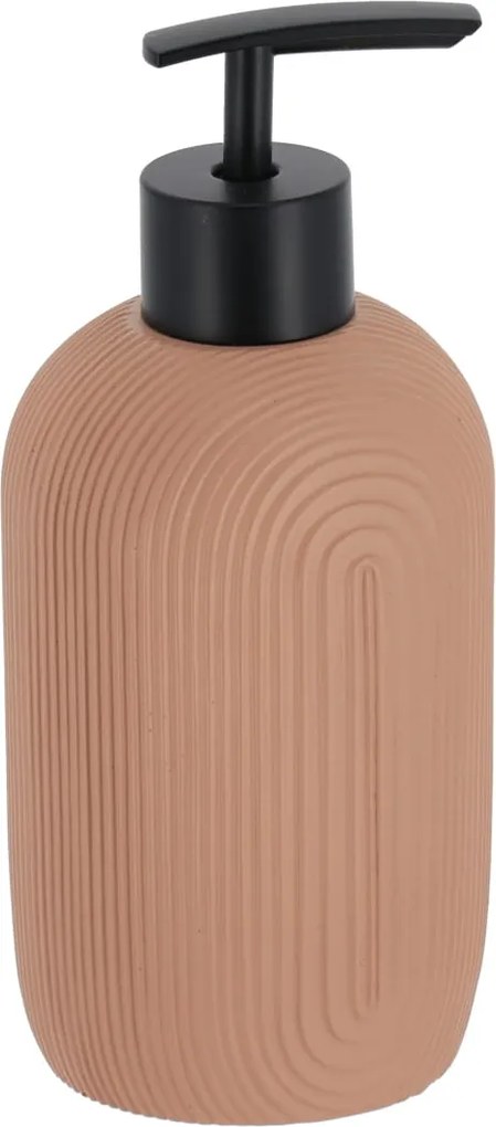 Dávkovač mýdla Elya, pudrová/s černými prvky, 400 ml