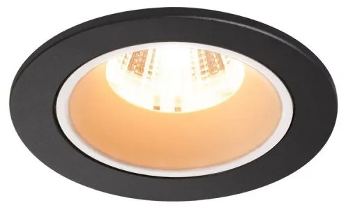NUMINOS® DL S vnitřní LED zápustné stropní svítidlo černá/bílá 2700 K 40° včetně listových pružin -