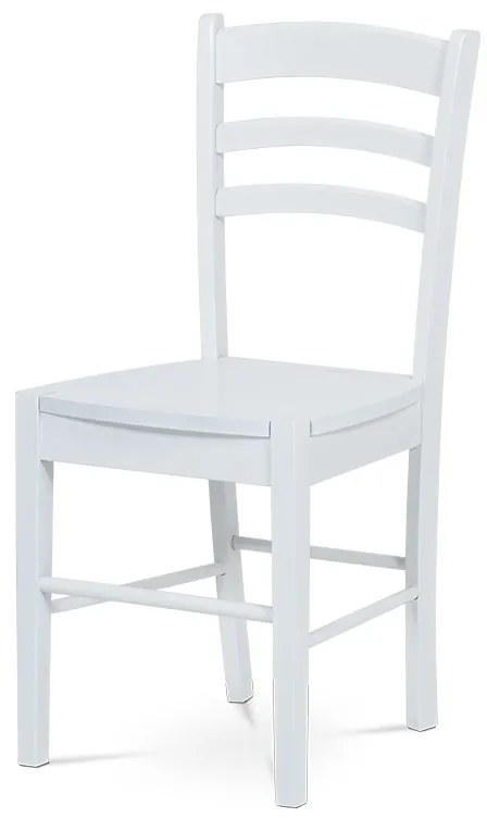 Jídelní židle celodřevěná bílá AUC-004 WT