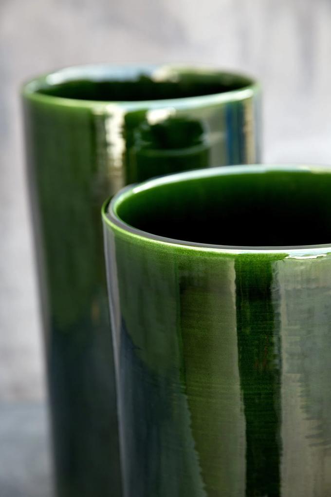 Váza Oak 35 cm zelená