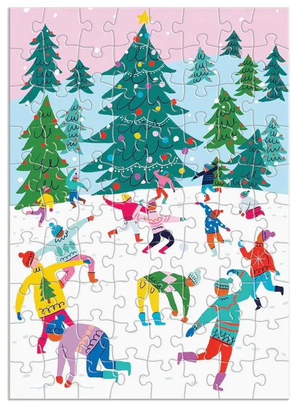 Galison Puzzle adventní kalendář 12 v 1
