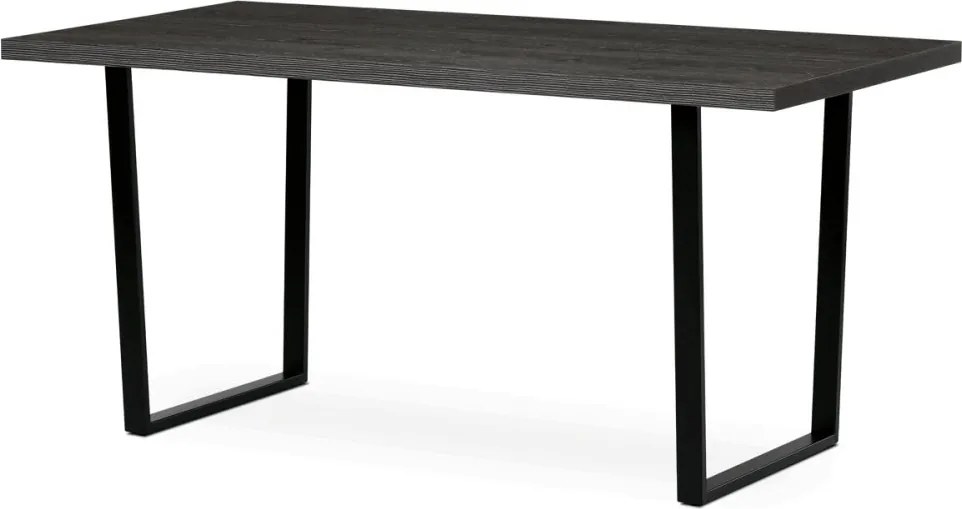 Jídelní stůl HT-R5216 GREY, lamino, šedý dub (160 x 80) cm