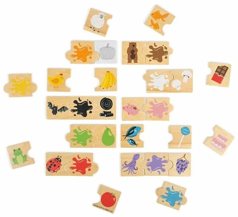 Bigjigs Toys Didaktické puzzle Barvy