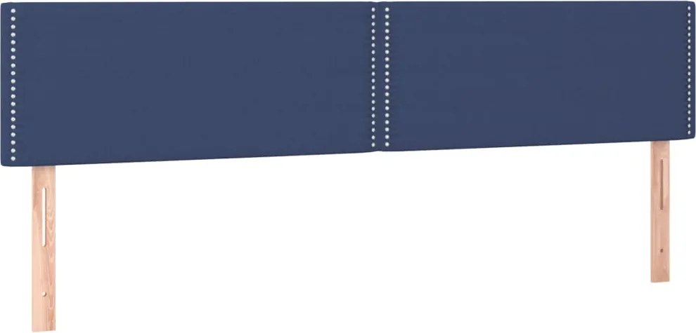 Box spring postel s matrací modrá 200x200 cm textil 3140567