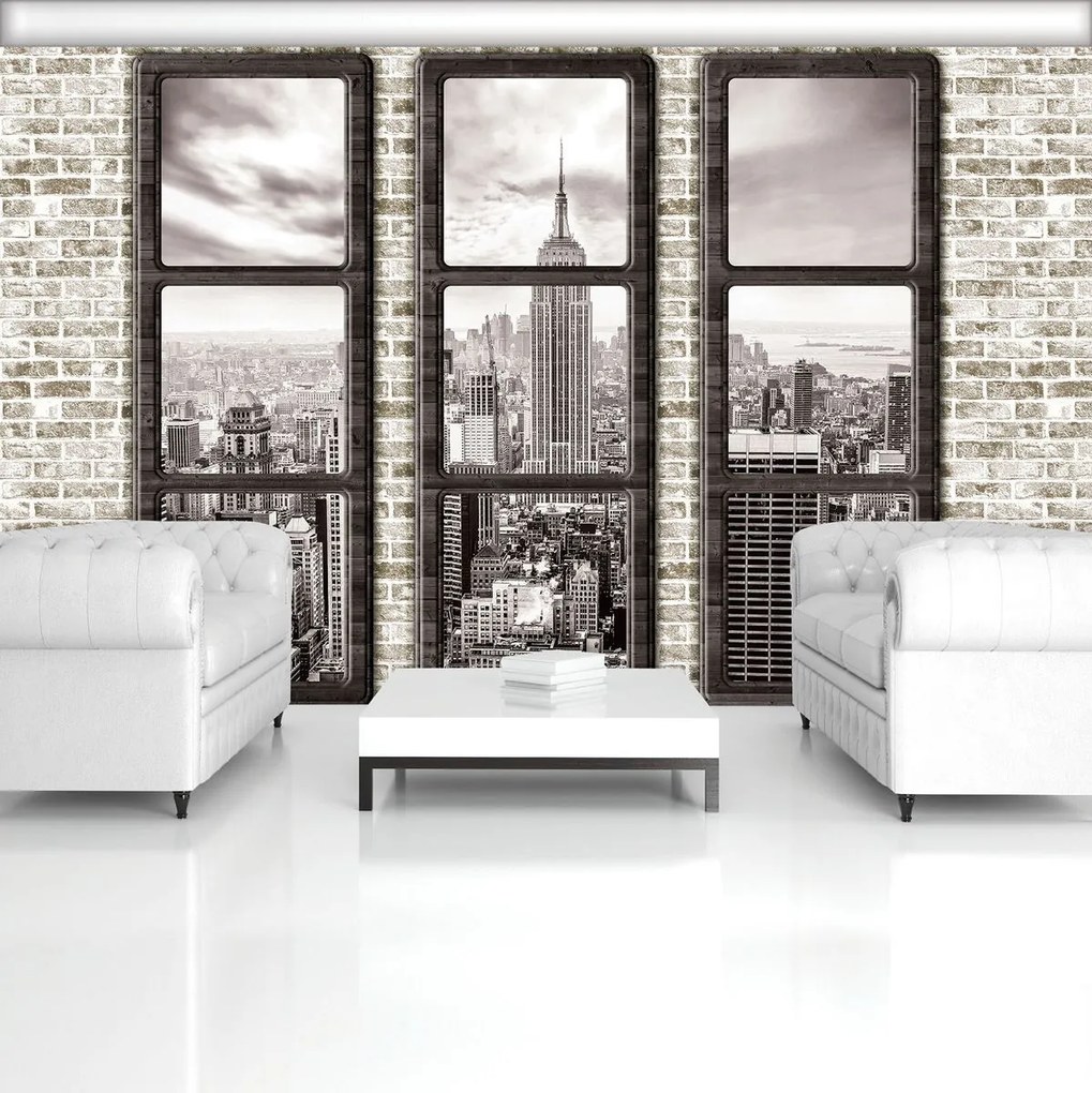 Fototapeta - New York  - výhled z okna (152,5x104 cm)