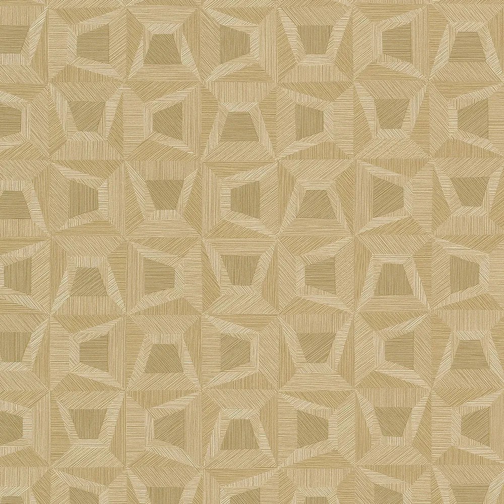Béžová vliesová geometrická tapeta na zeď s vinylovým povrchem 31907, Textilia, Limonta