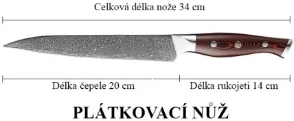 KnifeBoss sada nožů Black & Red 4 nože s magnetickým stojánkem KNB23160