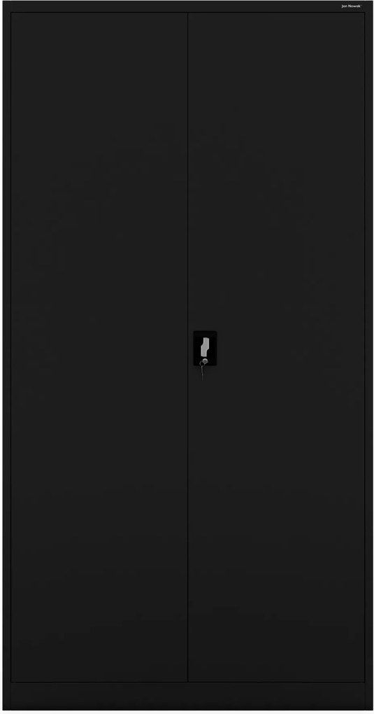 Kancelářská skříň široká a vysoká, černá, 1150x2200x400 mm: JAN II H2200