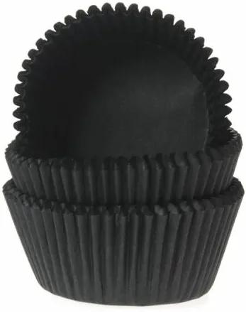 Papírový košíček na muffiny černý 50ks - House of Marie