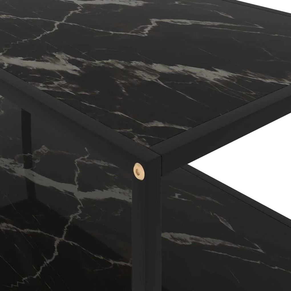 vidaXL Konferenční stolek 100 x 50 x 35 cm tvrzené sklo [322900] Barva: marble black