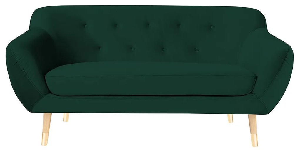 Zelená Dvoumístná pohovka Amelie 158 × 73 × 83 cm MAZZINI SOFAS