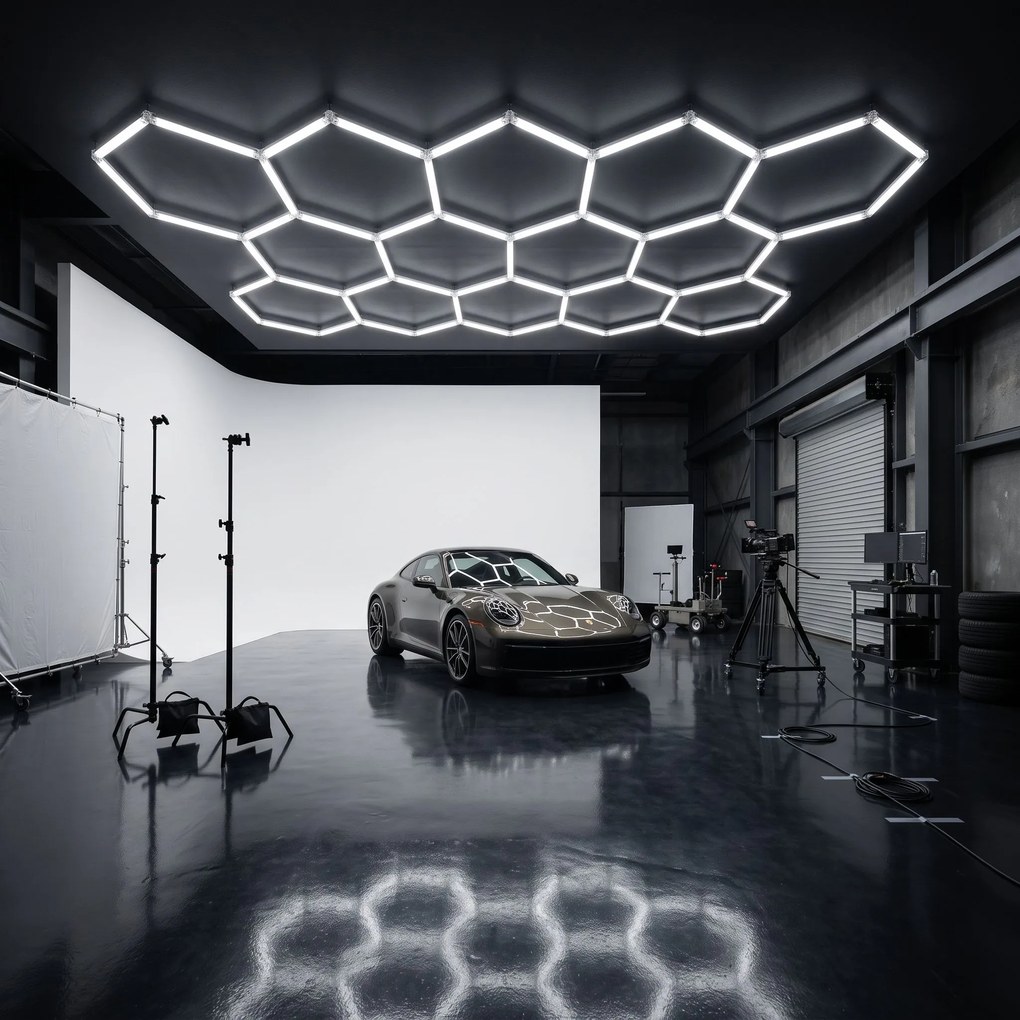 Toolight Toolight, LED stropní svítidlo HEXAGON, JNH052-H, bílá, OSW-56244