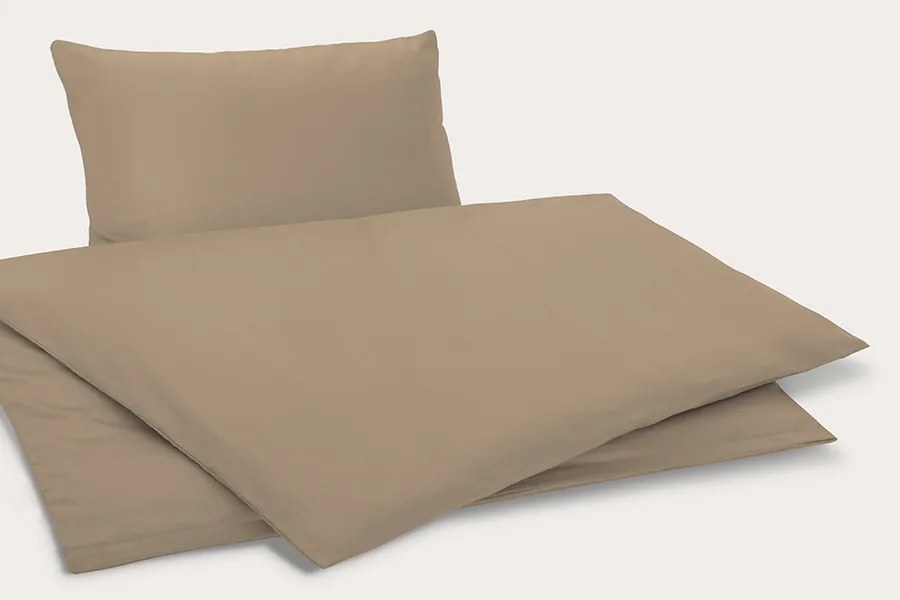 Saténové povlečení Mirabell Cappuccino Rozměr: 2ks 50x70 cm + 200x220 cm