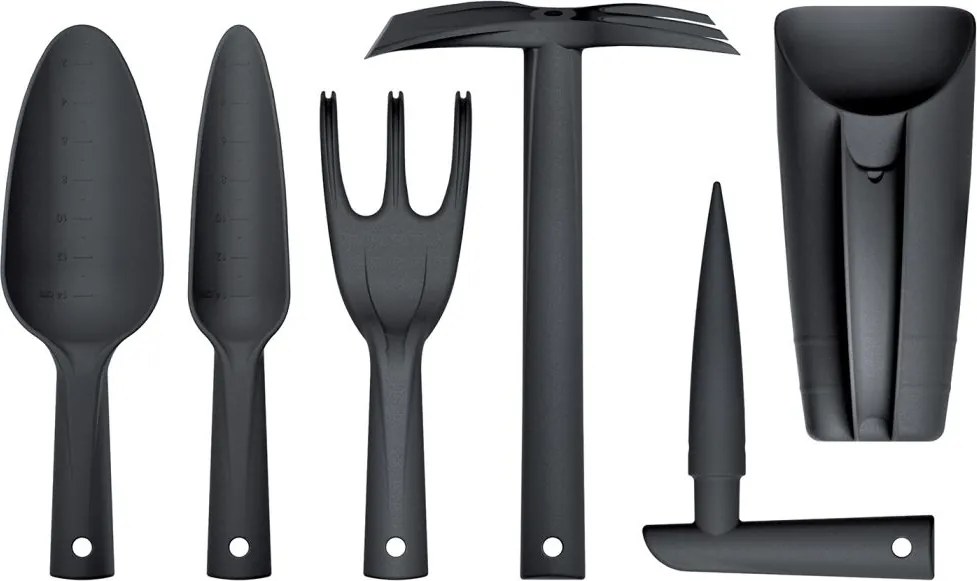 PRO Sada ručního nářadí RESPANA GARDENING TOOLS SET černá, 6 ks