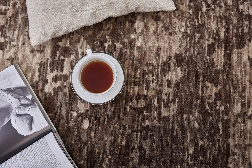 Diamond Carpets India, Ručně vázaný kusový koberec Enstatite DESP HK23, 140x200, hnědá, ložnice