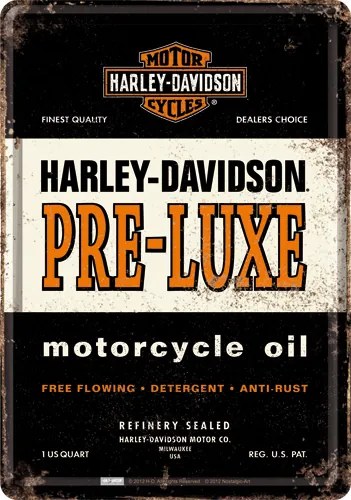 Postershop Plechová pohlednice - Harley-Davidson PRE-LUXE