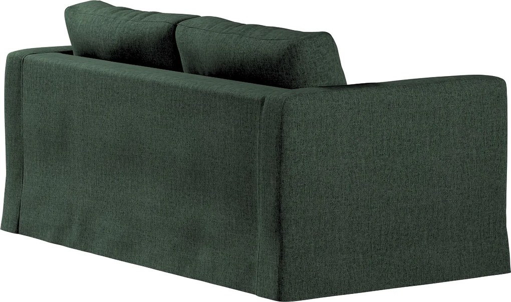 Potah na pohovku IKEA Karlstad 2-místná , nerozkládací, dlouhý barva zelená látka pletený vzor