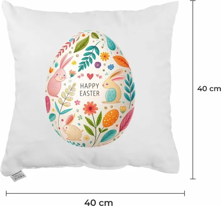 Dekorační polštář Easter Egg 40x40 cm EMI