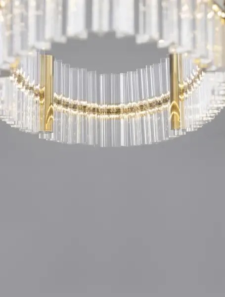 LED stmívatelný platinum zlaté designové svítidlo Kezo 130
