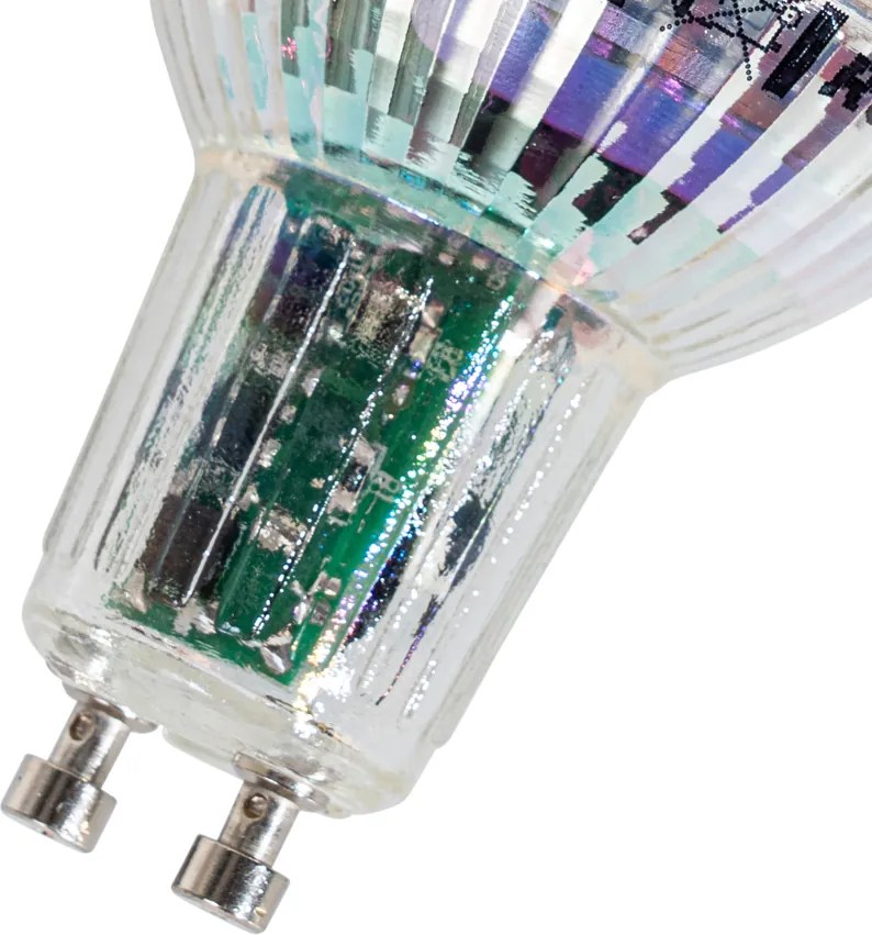Sada 5 chytrých LED žárovek GU10 50mm čirých 4,7W 345 lm 2200-4000K