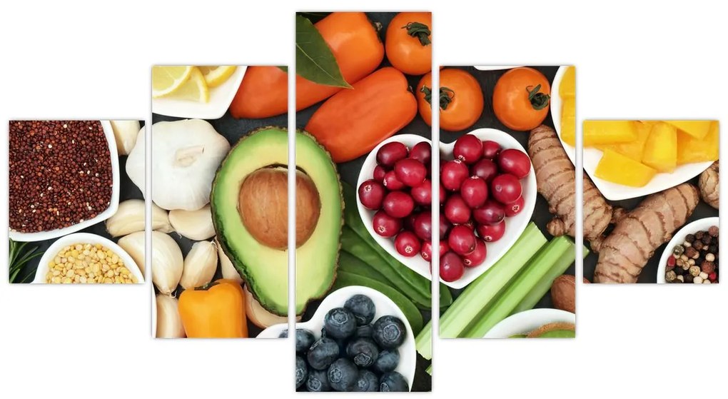Obraz - Zdravé potraviny (125x70 cm)