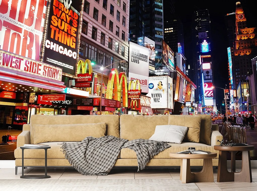 Fototapeta na zed' Noční Times Square | 360 x 254 cm | DFTS1308