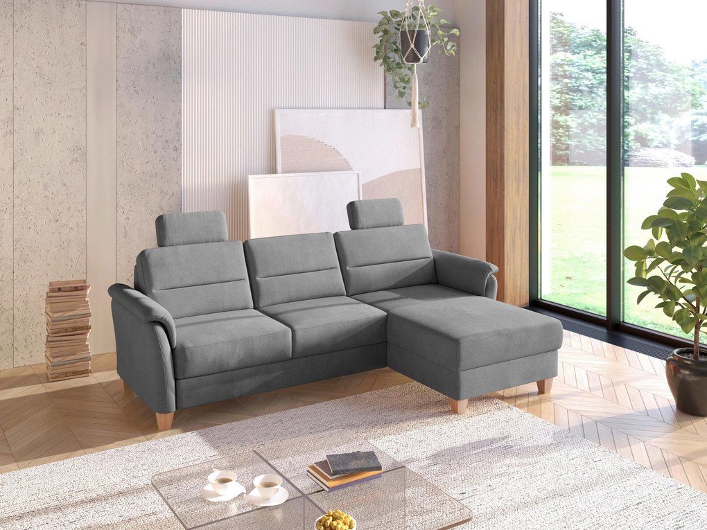 XXXLutz ROHOVÁ SEDAČKA, textil, šedá Sit & More - Sedací soupravy - 000144019743