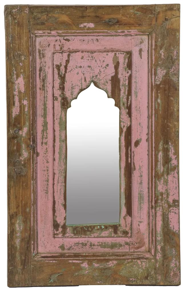 Sanu Babu Zrcadlo v rámu z teakového dřeva, 38x3x63cm (0H)