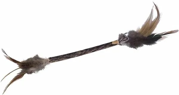 Hračka cat matatabi tyčka peří Nobby 12cm