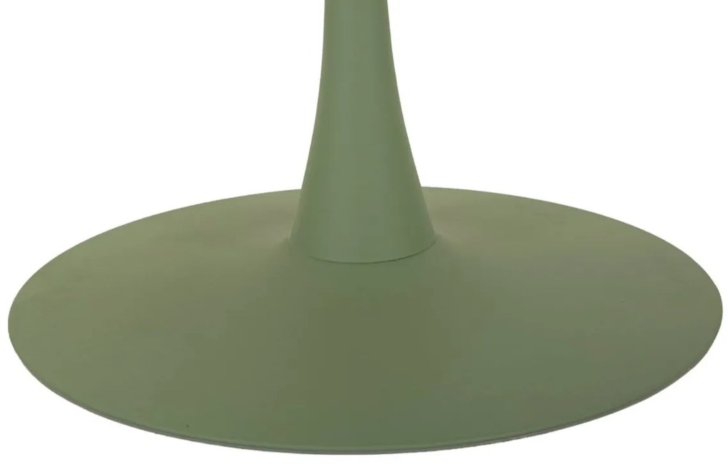 Kulatý jídelní stůl Bechora 120 cm zelený