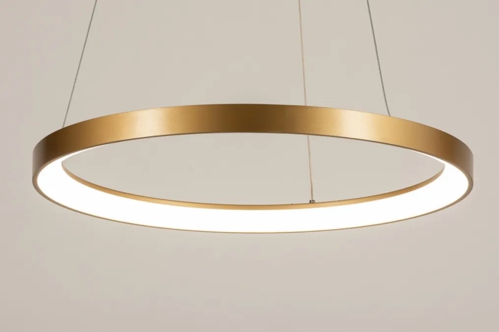 Závěsné designové LED svítidlo nad stůl Opus Maximus Gold 58