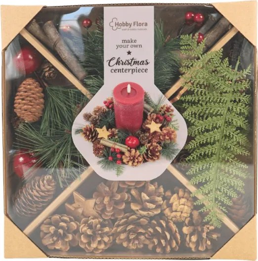 Kreativní sada DIY CHRISTMAS pro výrobu věnců a dekorací - různé varianty