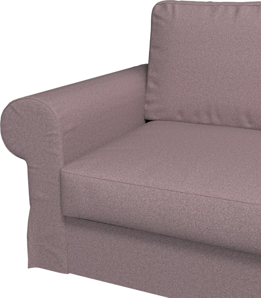 Potah na pohovku IKEA Backabro, 3-místná, rozkládací barva růžová látka pletený vzor