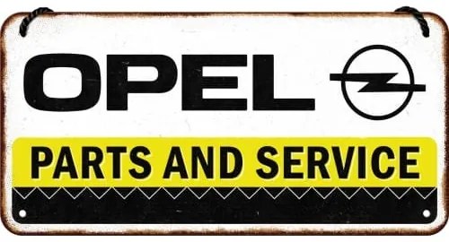 Postershop Závesná cedule: Opel (Parts and Service) - 20x10 cm