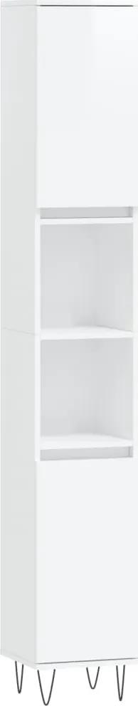 vidaXL Koupelnová skříňka 30x30x190 cm kompozitní dřevo [831534] Barva: šedá sonoma