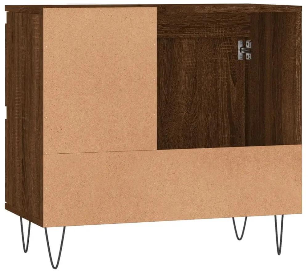 Petromila Koupelnová skříňka hnědý dub 65 x 33 x 60 cm kompozitní dřevo